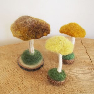 Felted Mushrooms Felted Toadstools Fall Table Decor Waldorf - Etsy