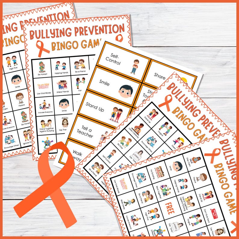 Bullying Prevention Month Bingo, Anti Bullying Kindness SEL Game ...