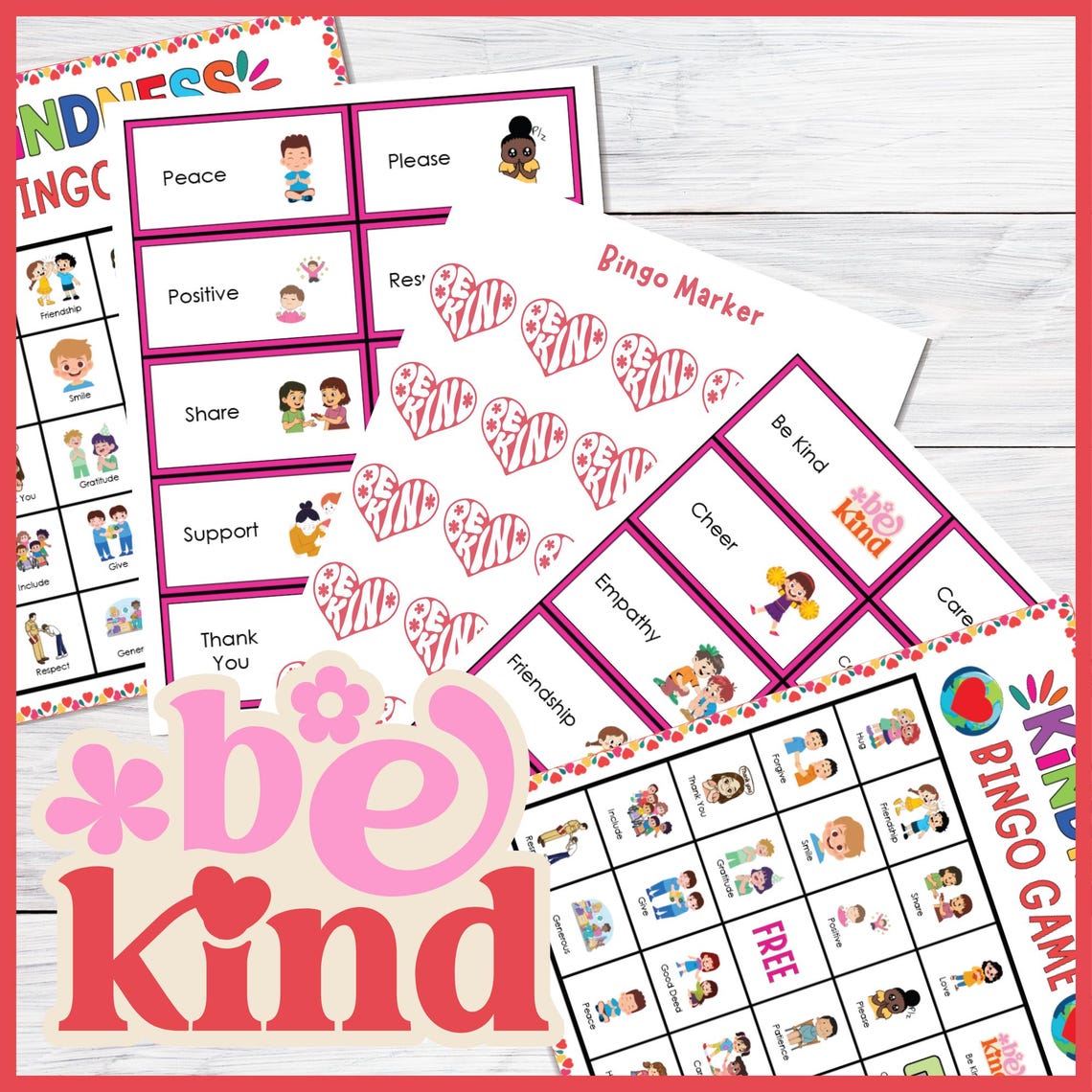 World Kindness Day Bingo Printable for Kid | Random Acts of Kindness ...