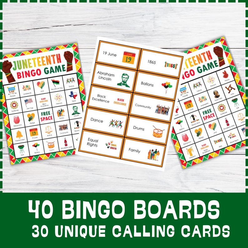 No Prep Juneteenth Freedom Day Bingo Game, Black History Activities for ...