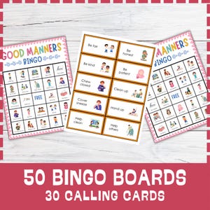 Good Manners Bingo Game Printable | Social Skills, Kindness, SEL ...