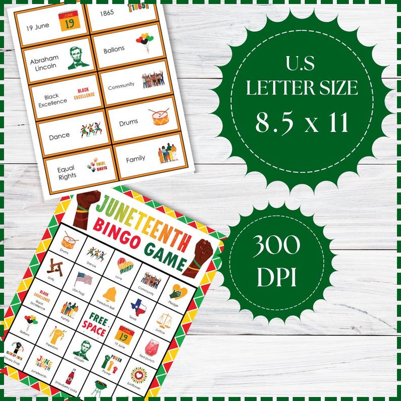 No Prep Juneteenth Freedom Day Bingo Game, Black History Activities for ...
