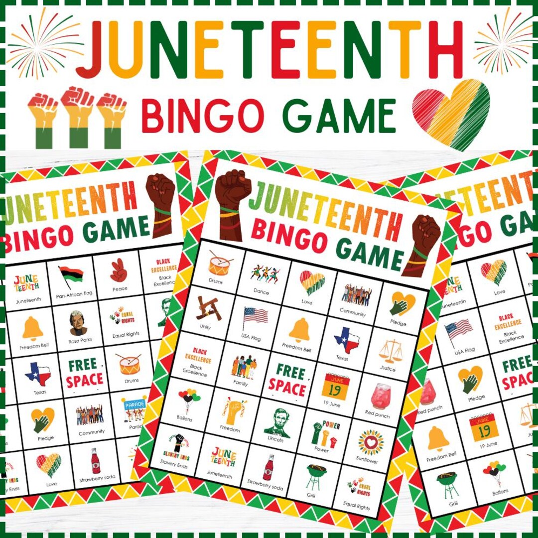 No Prep Juneteenth Freedom Day Bingo Game, Black History Activities for ...