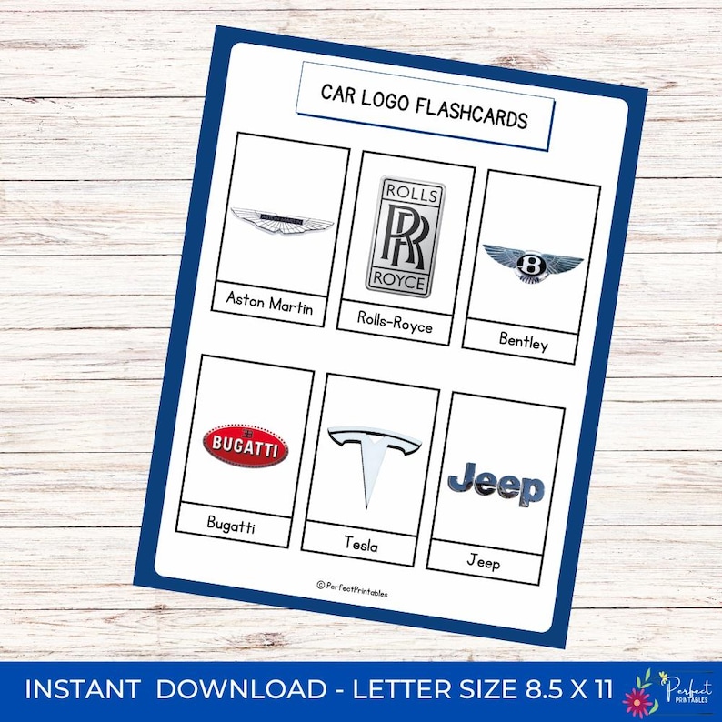 Car Logo Flashcards | 36 Famous Automotive Brands Logos, Companies ...