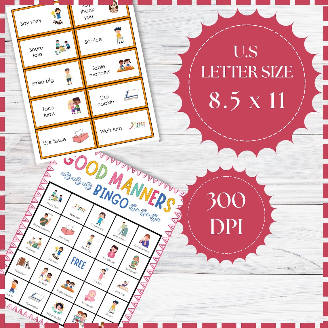 Good Manners Bingo Game Printable | Social Skills, Kindness, SEL ...