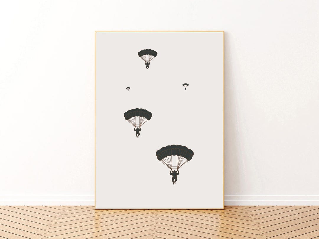 Parachute Art in a Minimalist Style. Size 50x70 Centimeters. High ...