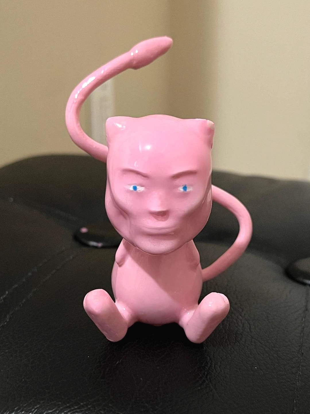 Mewing Face Figurine- Pokemon Inspired Gag Gift, Cute Desk Decor, Funny ...