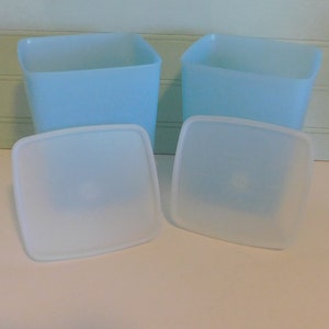 Square Rounds, Freezer Mates, Blue, Tupperware 1311 - Etsy