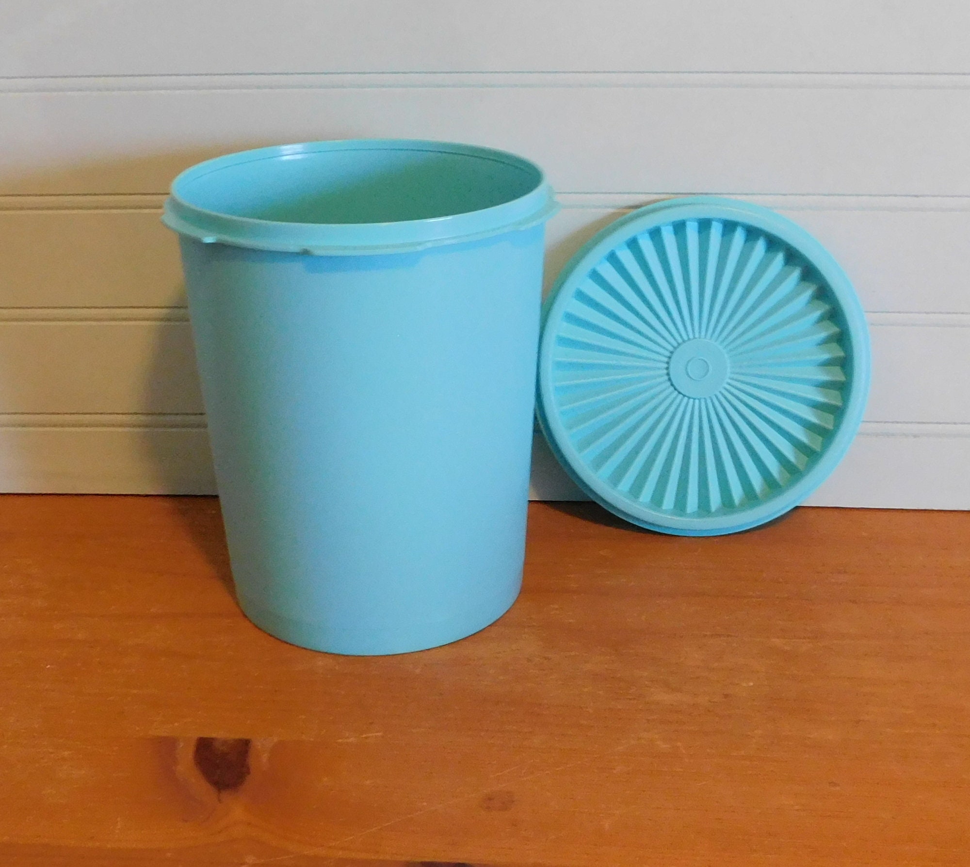 Canister, Tupperware, Aqua Blue - Etsy