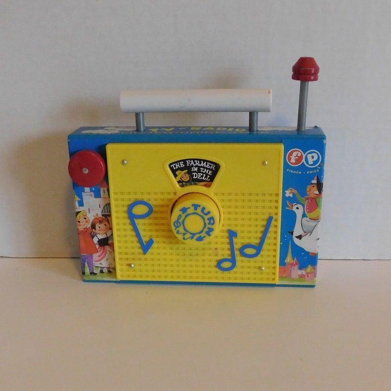 Fisher Price Wind up Radio - Etsy