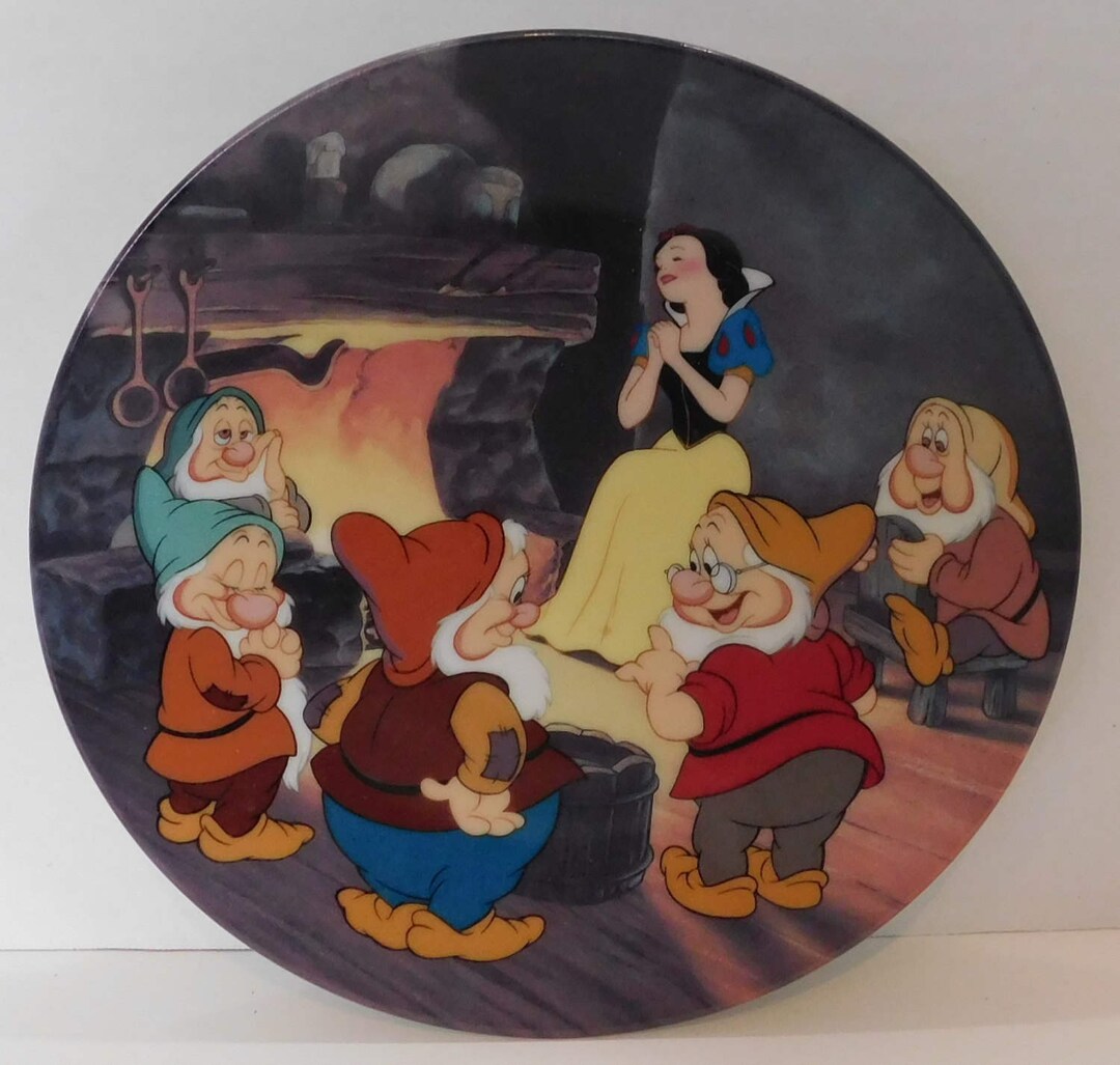 Snow White Collectors Plate "fireside Love Story", Disney - Etsy