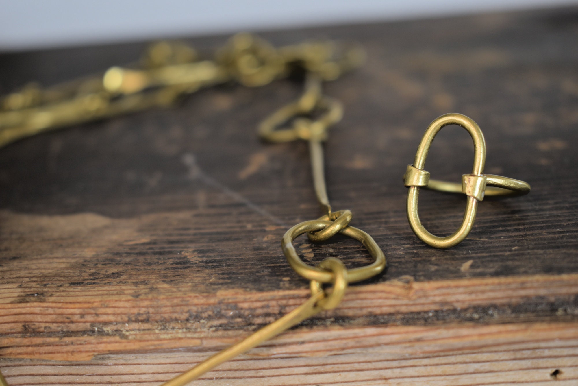 Boho Brass Ring O-shaped. Made to Order. - Etsy
