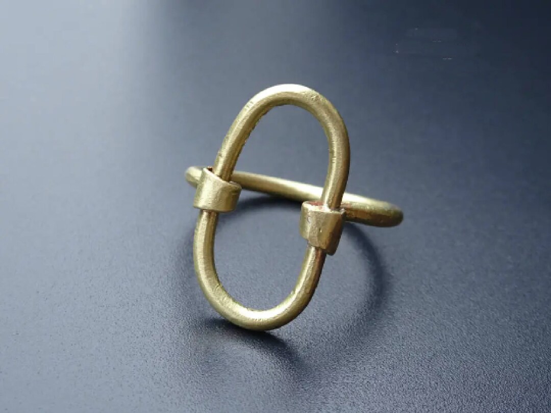Boho Brass Ring O-shaped. Made to Order. - Etsy