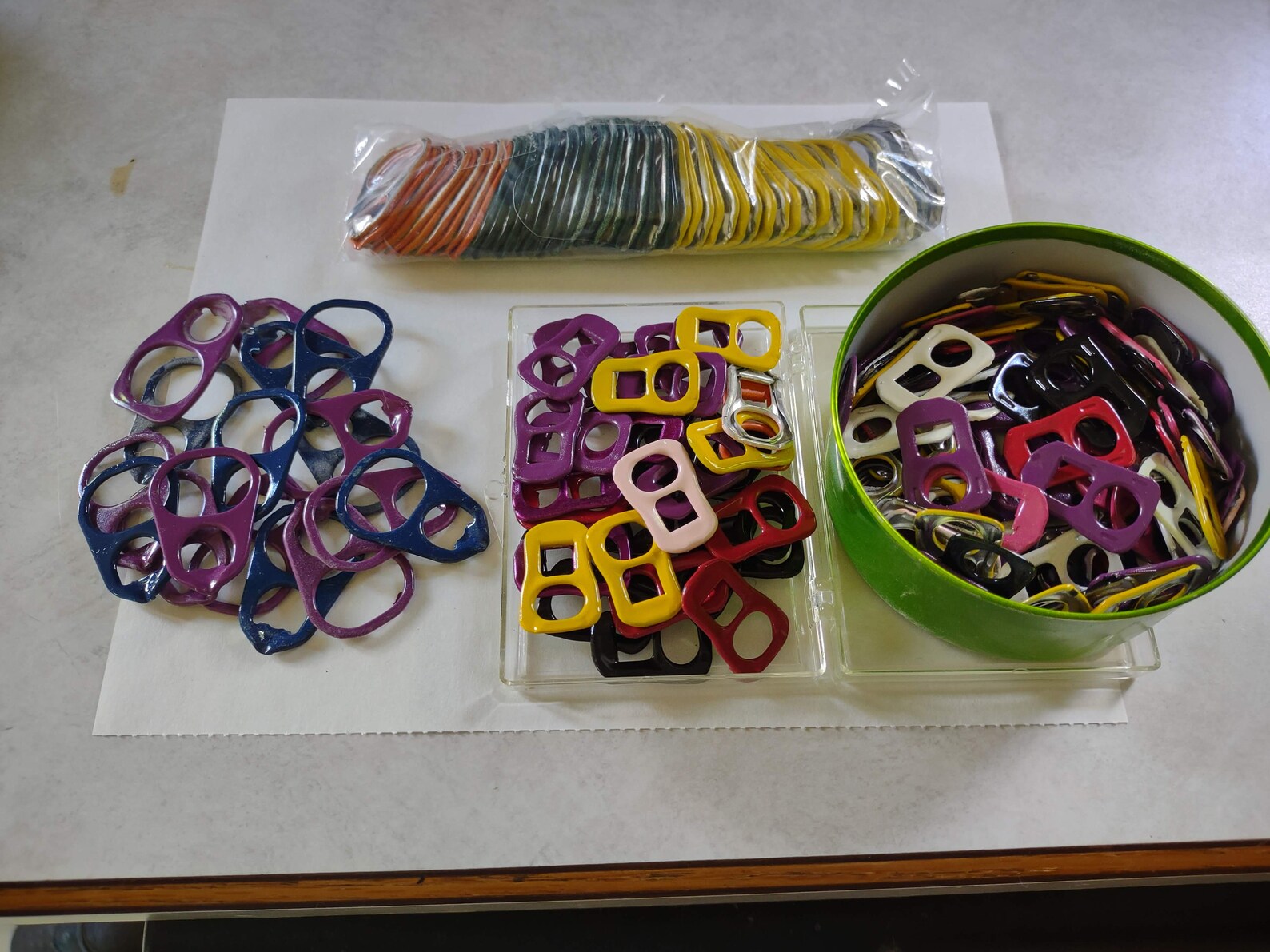Painted Aluminum Can Tabs for Jewelry,projects,necklaces,bracelets ...