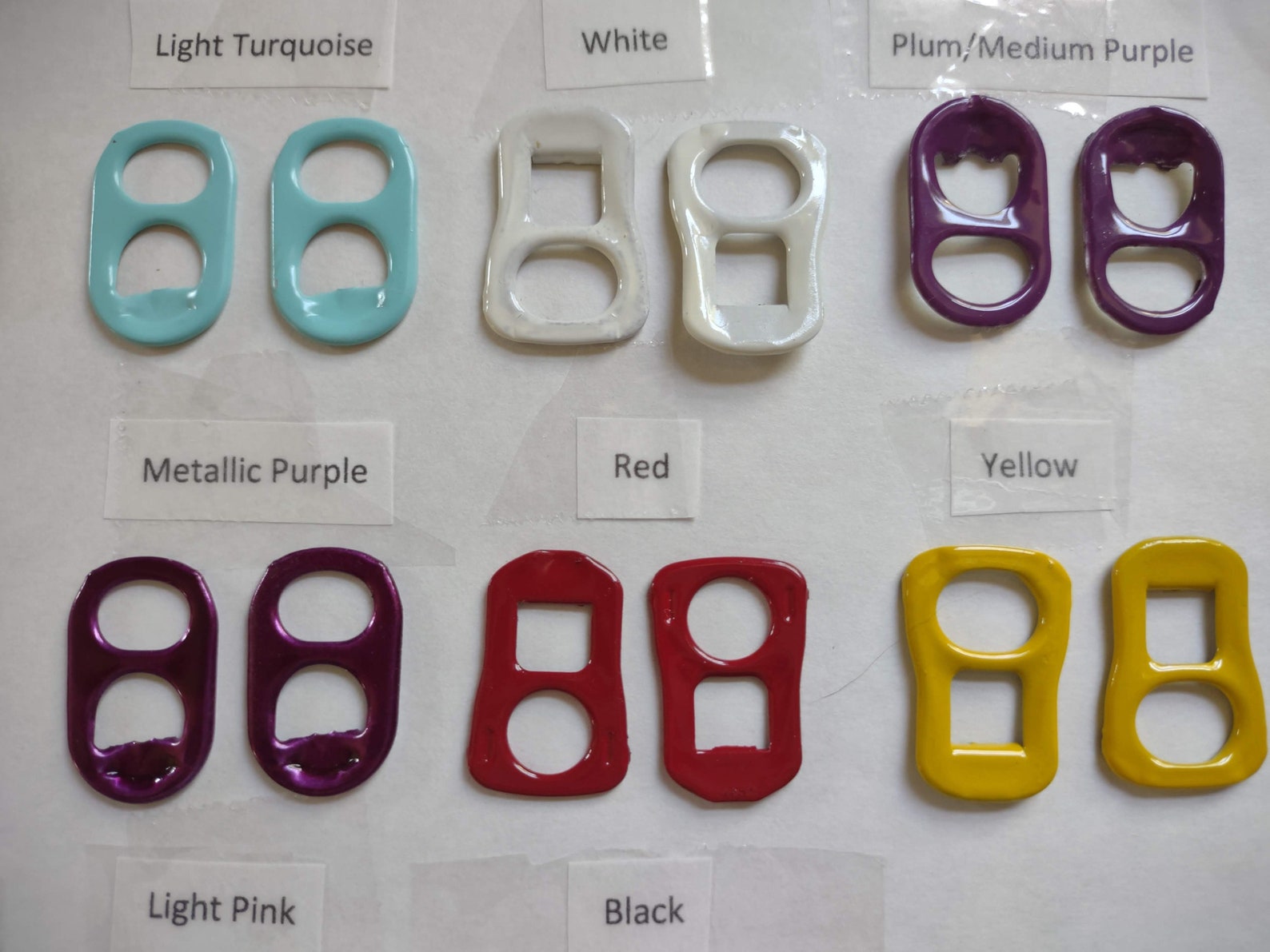 Painted Aluminum Can Tabs for Jewelry,projects,necklaces,bracelets ...