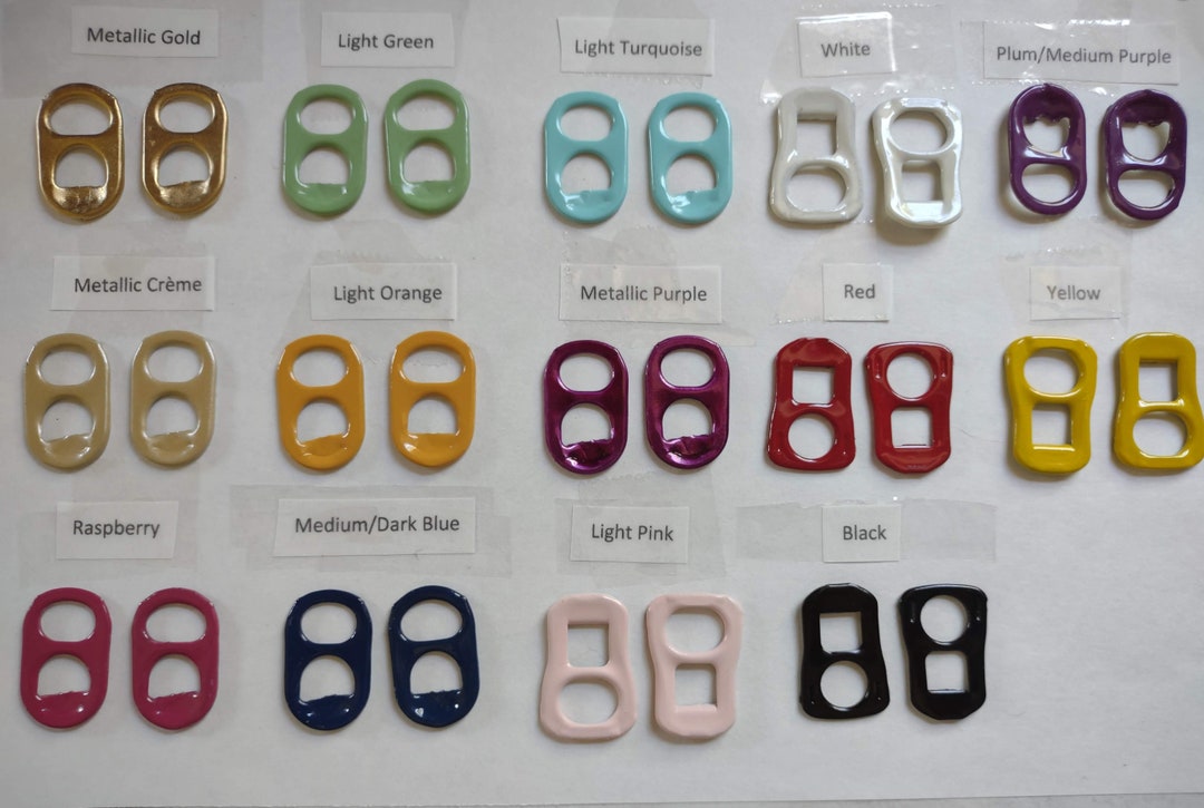 Painted Aluminum Can Tabs for Jewelry,projects,necklaces,bracelets ...