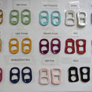 Painted Aluminum Can Tabs for Jewelry,projects,necklaces,bracelets ...