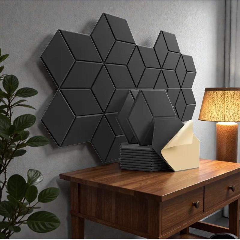 Black Foam Wall Panels - Etsy UK