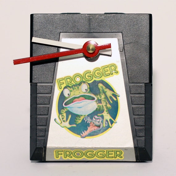 Items similar to GRAND WAZOO: Video Game Clock - ATARI // Frogger // on ...