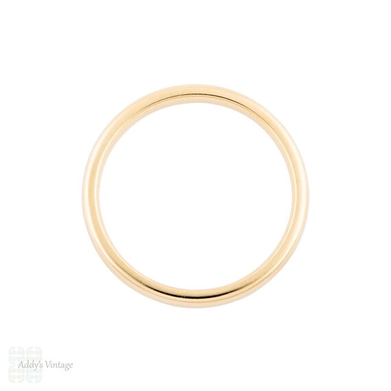 Vintage 9ct Gold Utility 1940s Wedding Ring, Size P /… - Gem