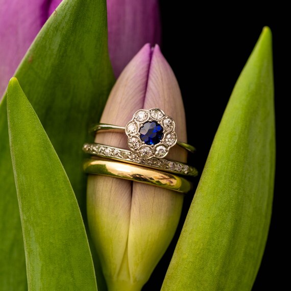 Vintage 9ct Gold Utility 1940s Wedding Ring, Size P /… - Gem