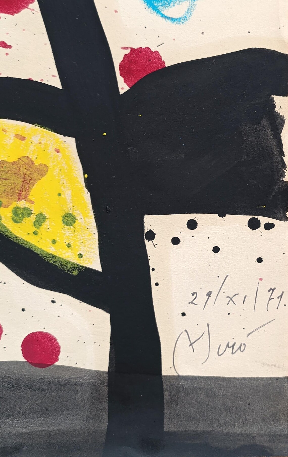 JOAN MIRO - Oil Color Drawing - Etsy