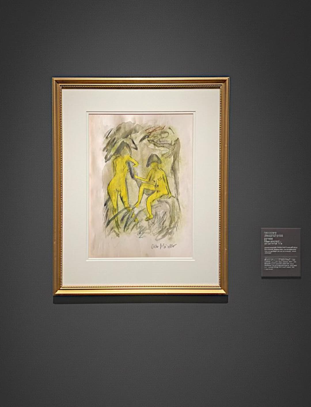 EXPRESSIONIST DRAWING - Signed Otto Müller - Very Rare and Beautifull ...