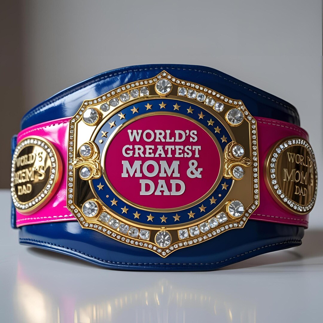 Mom & Dad 2025 Trophy Belt: Custom Champion Award for Parents - Etsy
