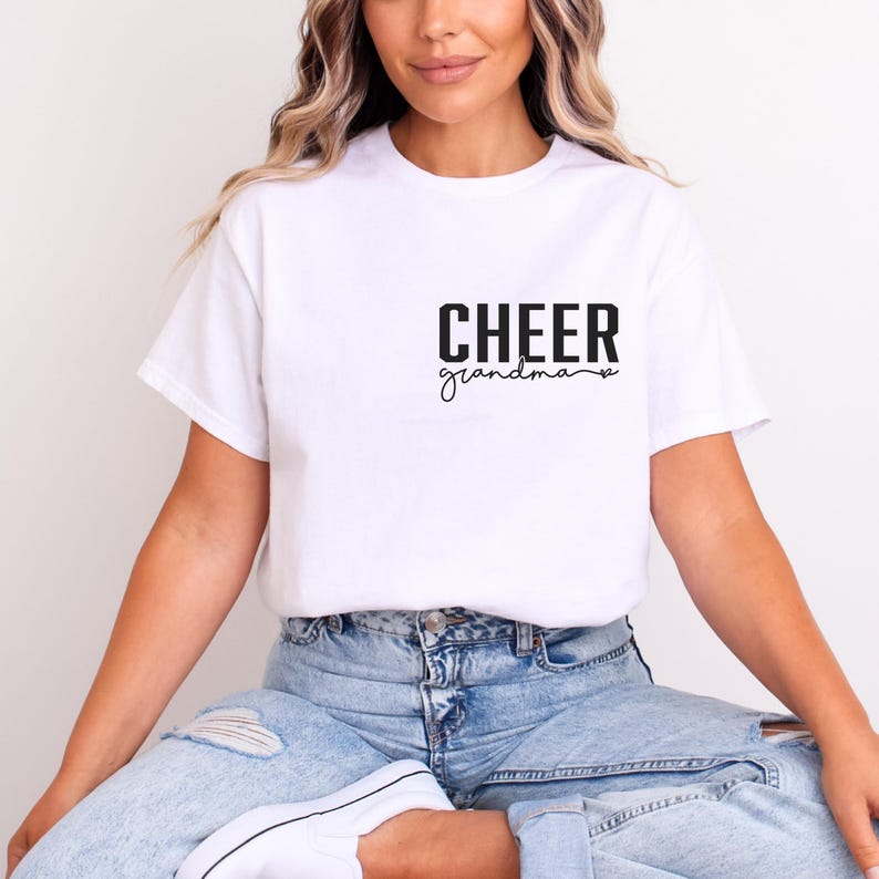 Cheer Grandma T-shirt: Game Day Apparel, Gift for Grandmother - Etsy