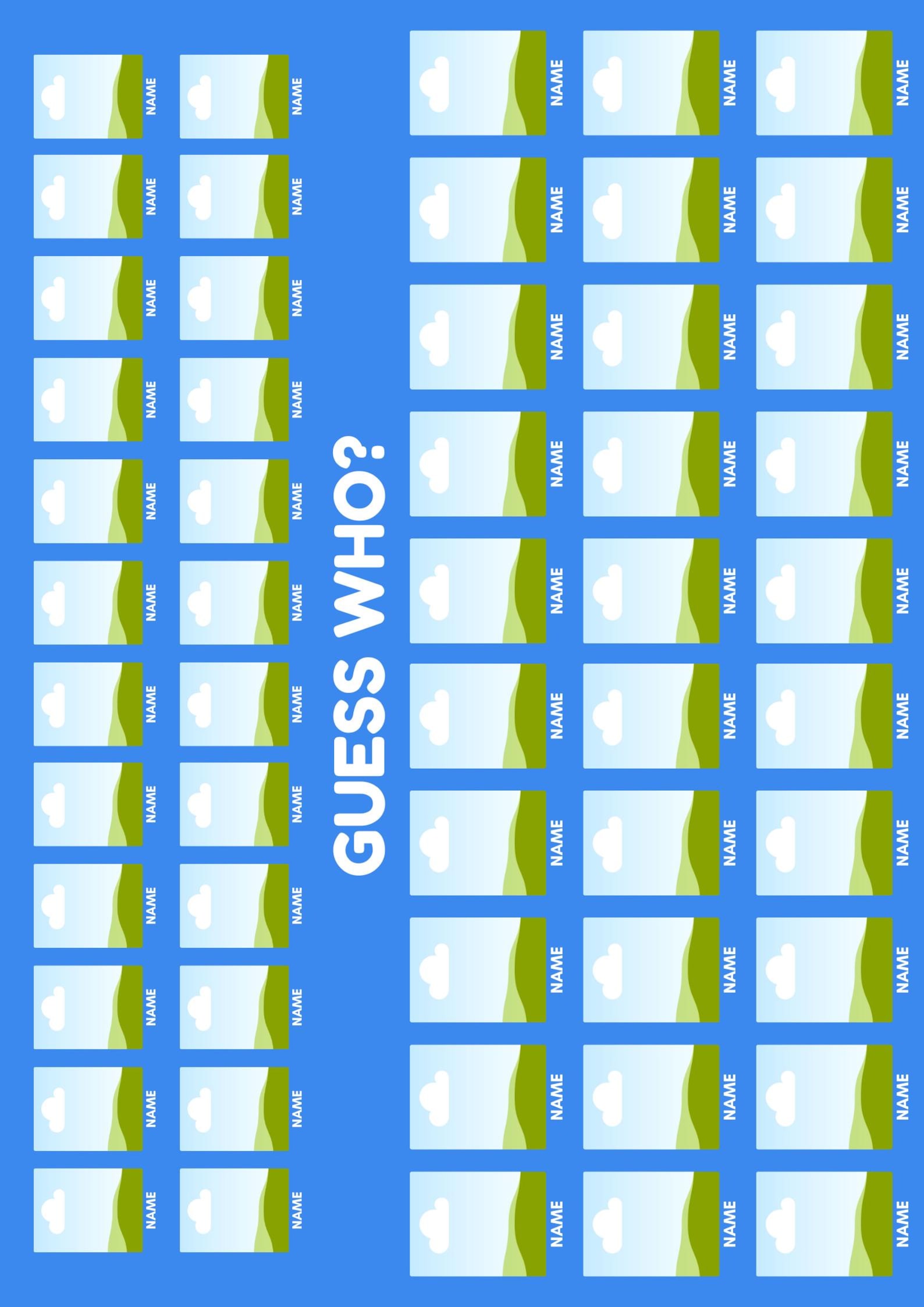 Custom Guess Who Game Template - Make Guess Who Game - Edits on Canva ...