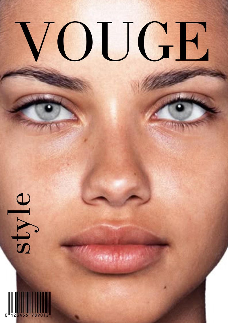 Vouge Magazine Cover Template - Made on Canva - Magazine - Cute - Fun ...