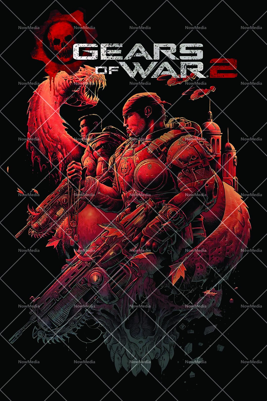 Gears of War 2 Poster - Digital Download Print, Printable Art ...