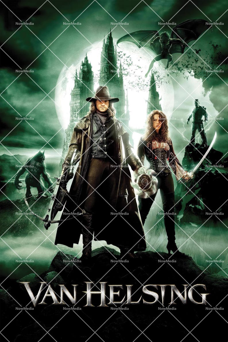 Van Helsing (film) Poster - Digital Download Print, Printable Art ...