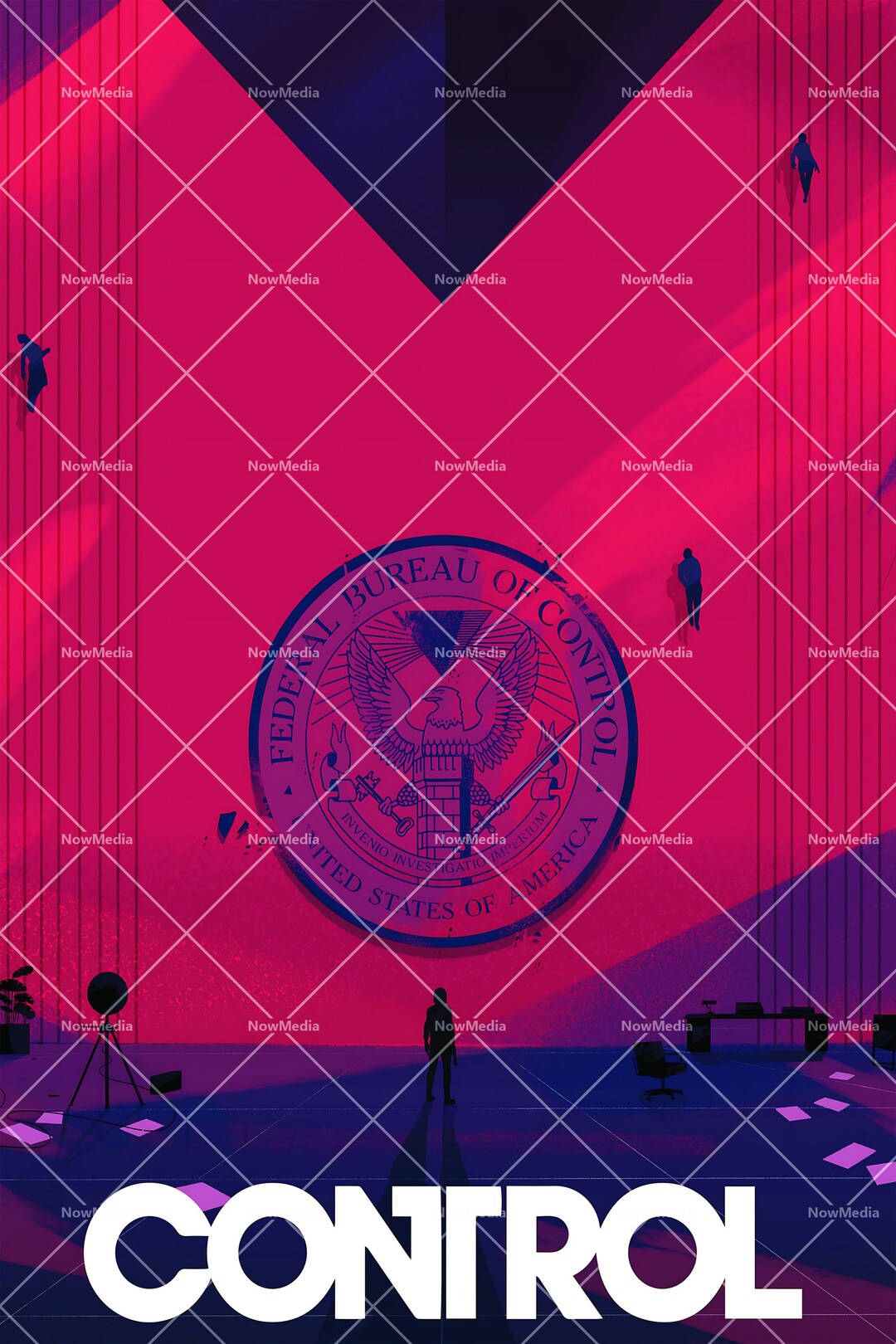 Control Game Poster, Federal Bureau of Control Game Poster Print ...