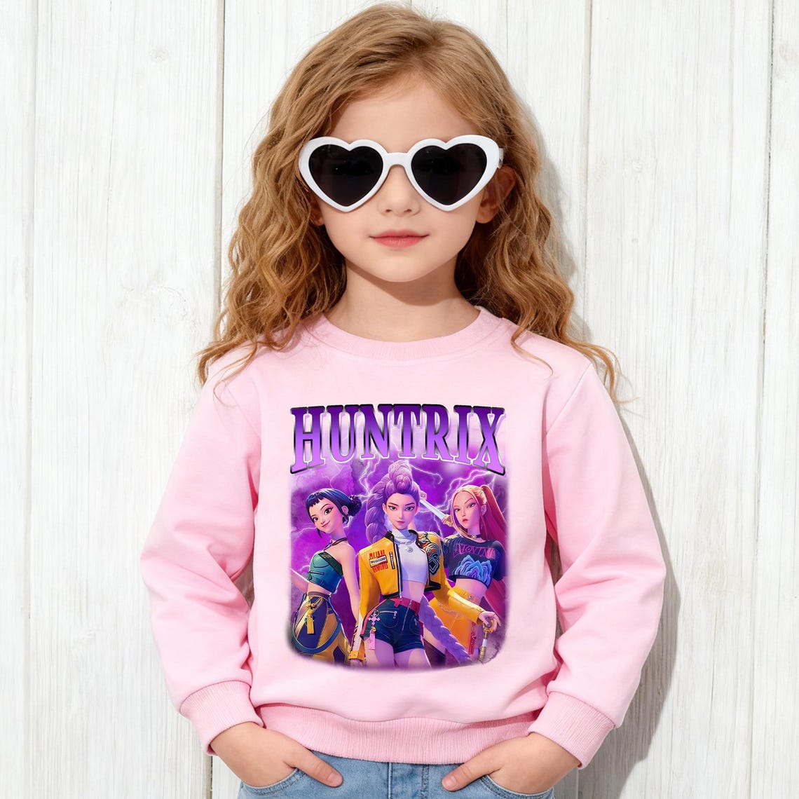 Cute Kpop Demon Hunters Toddler Sweatshirt,huntrix Mira Rumi Zoey ...
