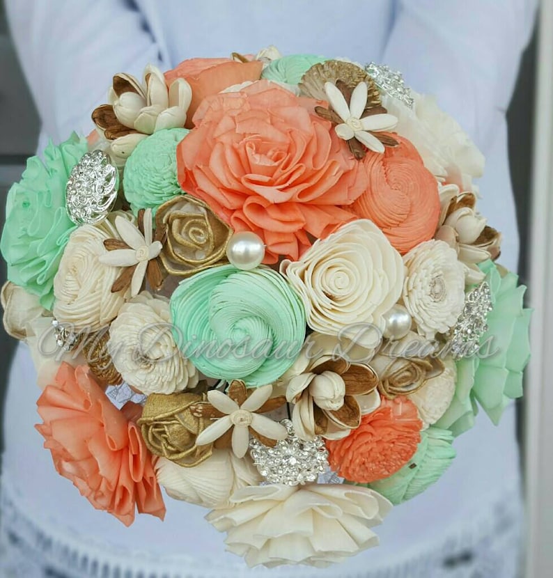 Wooden Flower Bouquet, Eco Friendly Flower, Sola Flower Bouquet, Rustic ...