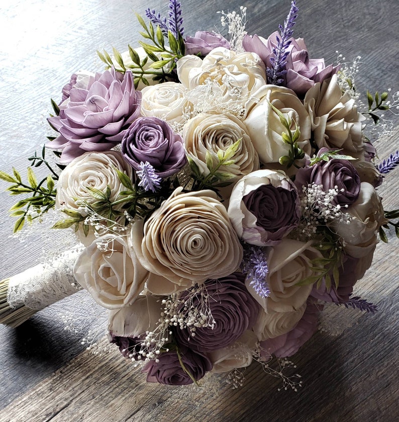 Ramo de flores de lavanda sola ramo lila flores de color - Etsy México