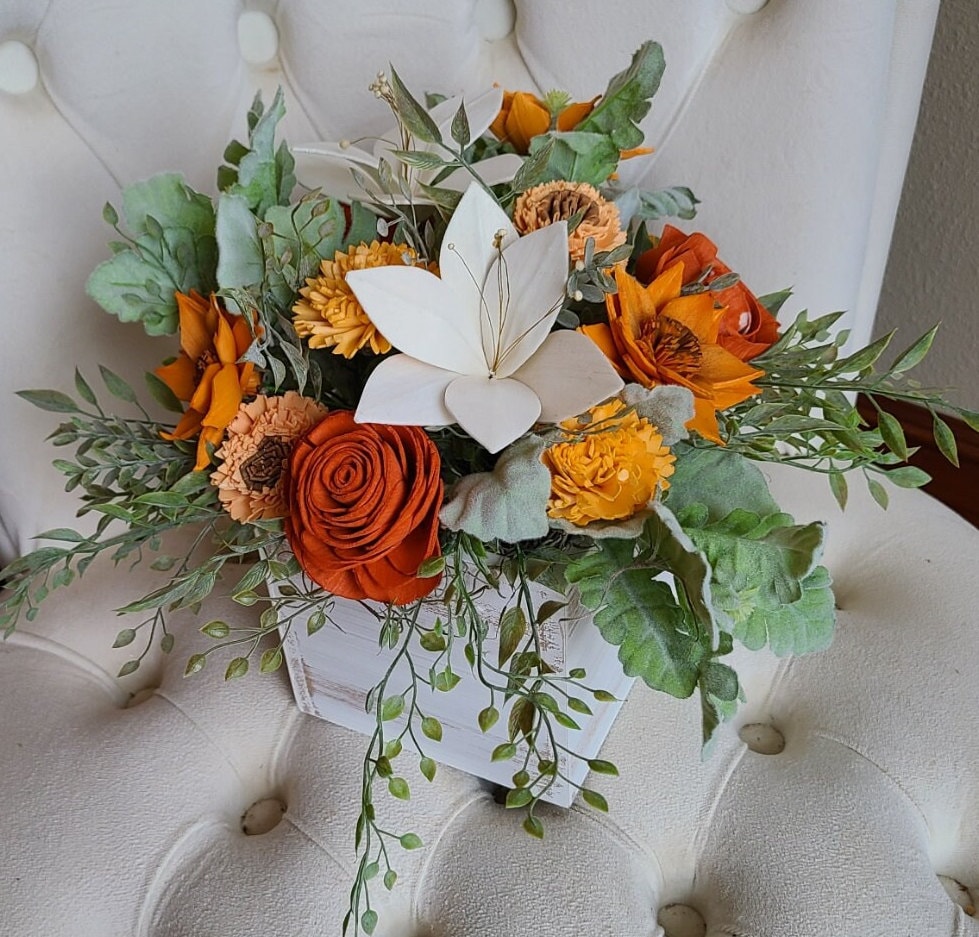 Orange and white flowers store