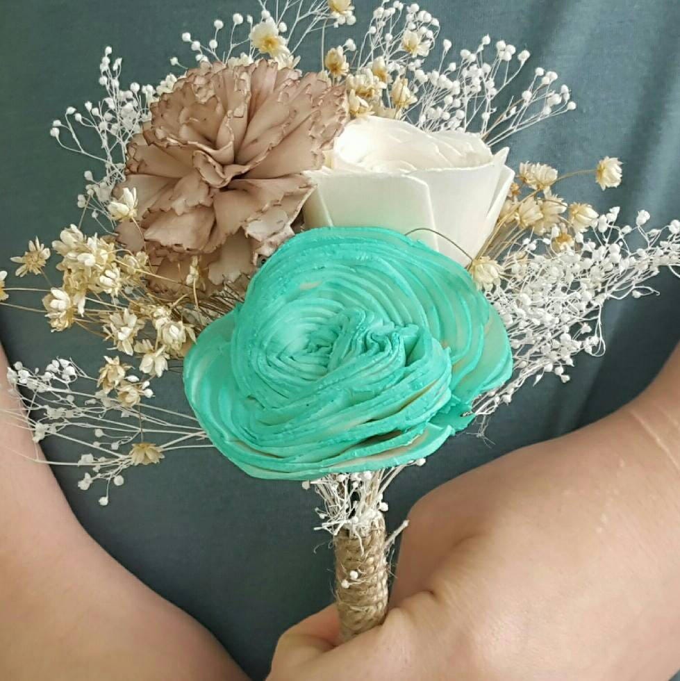 Wooden flower bouquet centerpiece flowers sola flowers | Etsy