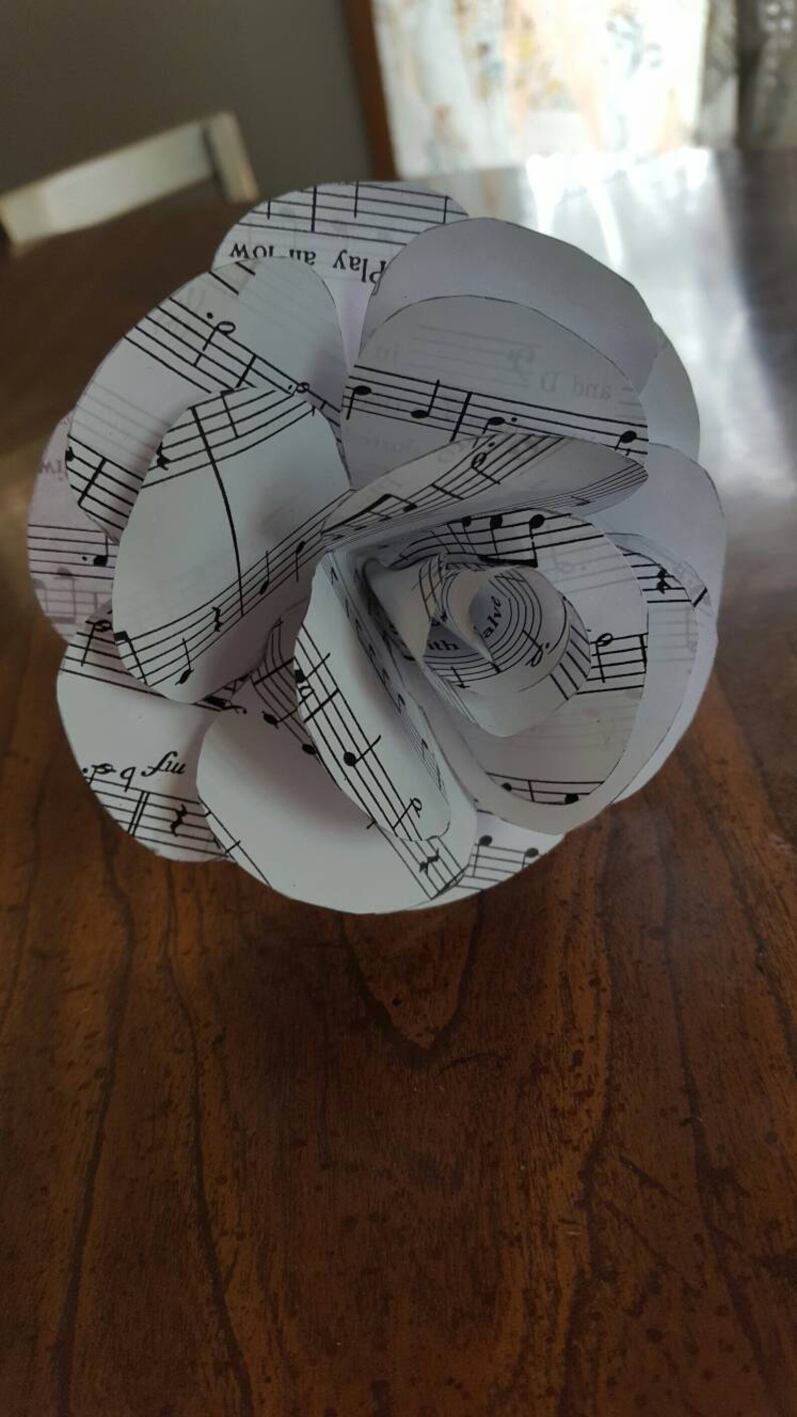 Paper Roses Sheet Music Roses Paper Flowers Handmade - Etsy