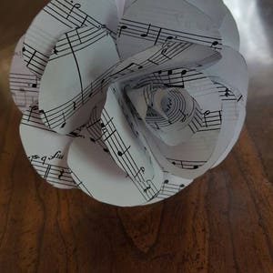 Paper Roses, Sheet Music Roses, Paper Flowers, Handmade Flowers, Music ...