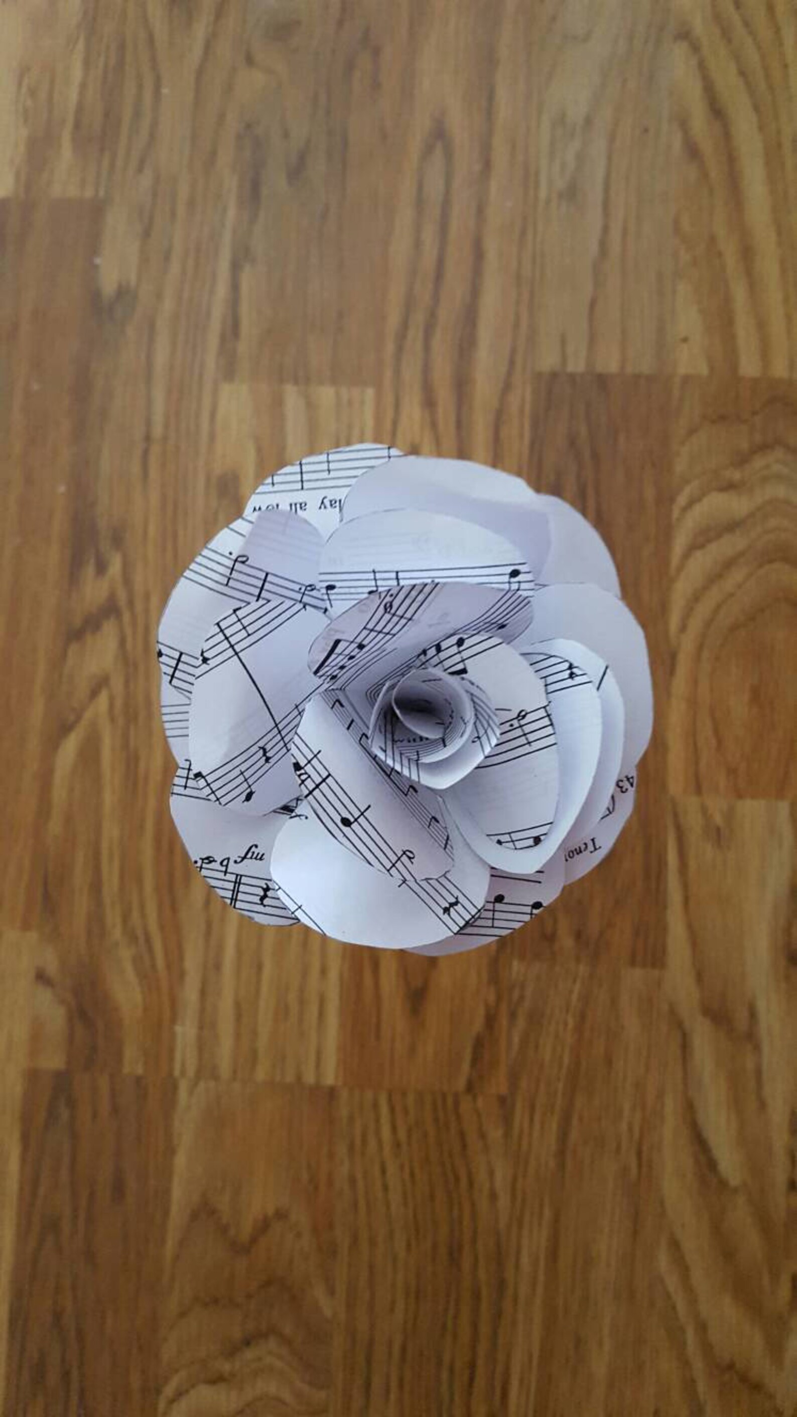 Paper Roses Sheet Music Roses Paper Flowers Handmade - Etsy