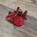 Dark Green and Gold Boutonniere, Emerald Dahlia Buttonhole, Groom and ...