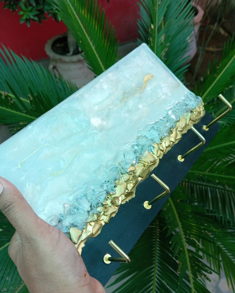Gift for New Home | Custom Resin Keyholder| Home Decor | Wall Hanging ...