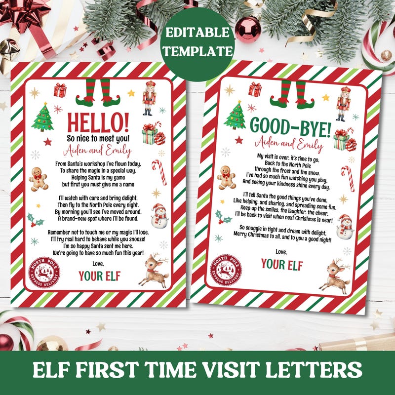 Elf on the Shelve Letters - Etsy