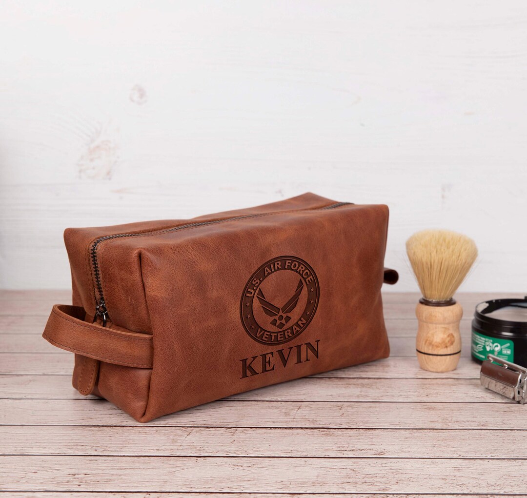 Air Force Toiletry Bag – Personalized Dopp Kit – Military Gift for Men ...