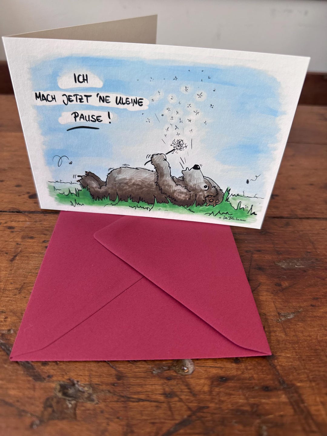 A Bear-themed Greeting Card, a Bear-themed Rest Card to Send. for ...