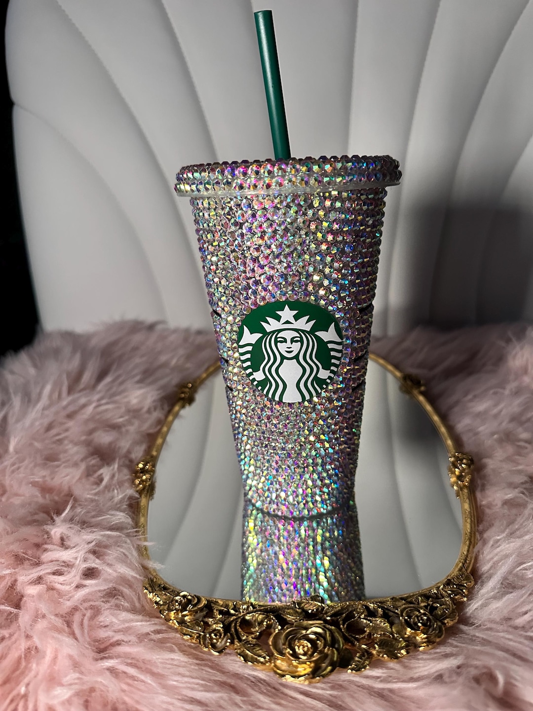 Ab Crystal Bling, Bedazzled Starbucks Cup, Rhinestoned Cold Cup - Etsy