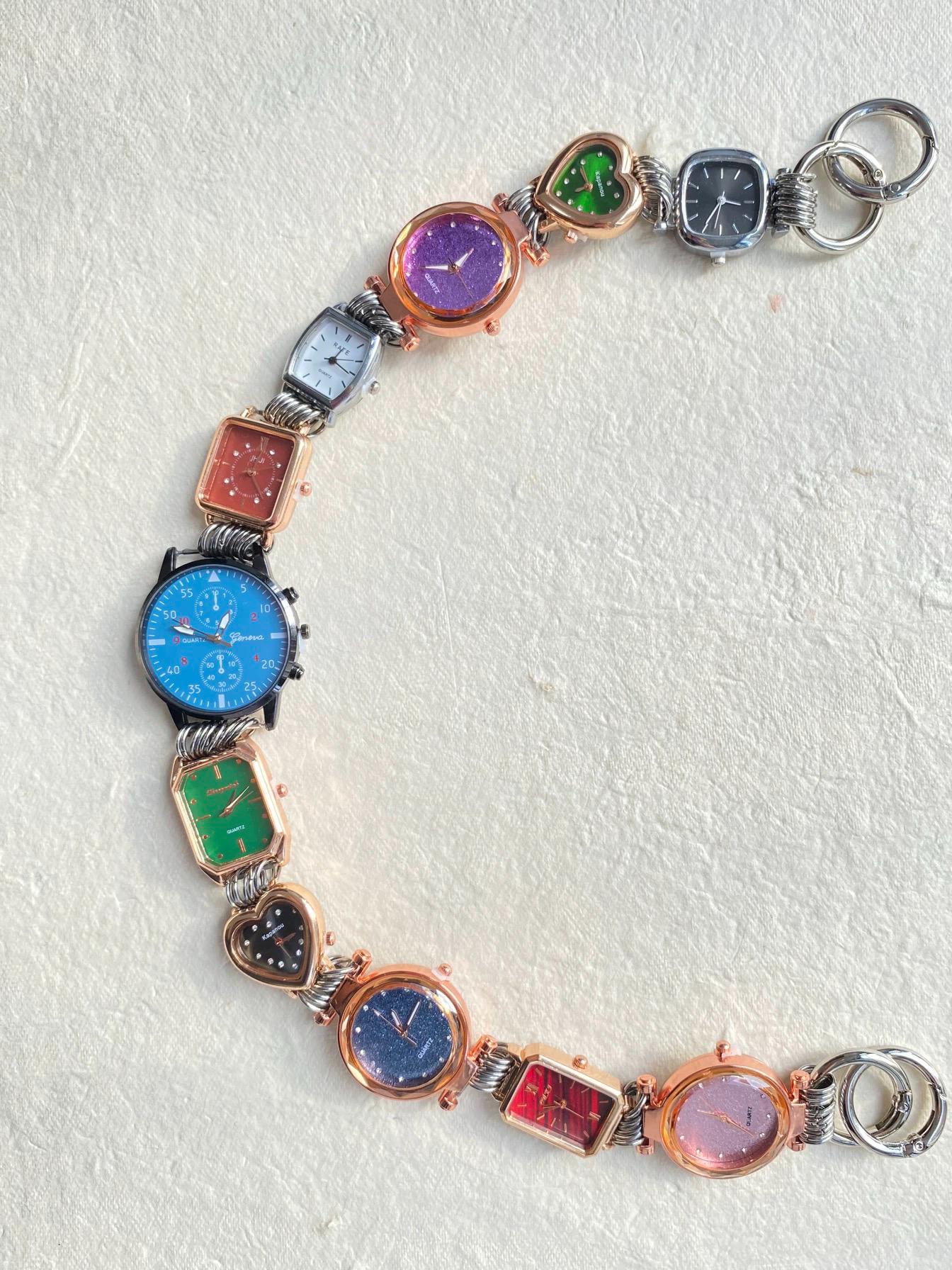 Handmade Punk Multi-color Watch Bag Strap&pants Chain,unique Bag ...