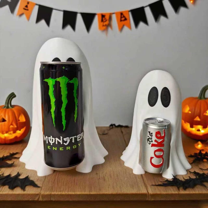 Ghost Holding a Can of Coke - Etsy
